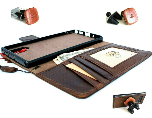 Genuine Vintage leather case for Samsung Galaxy Note 10 PLUS book wall ...
